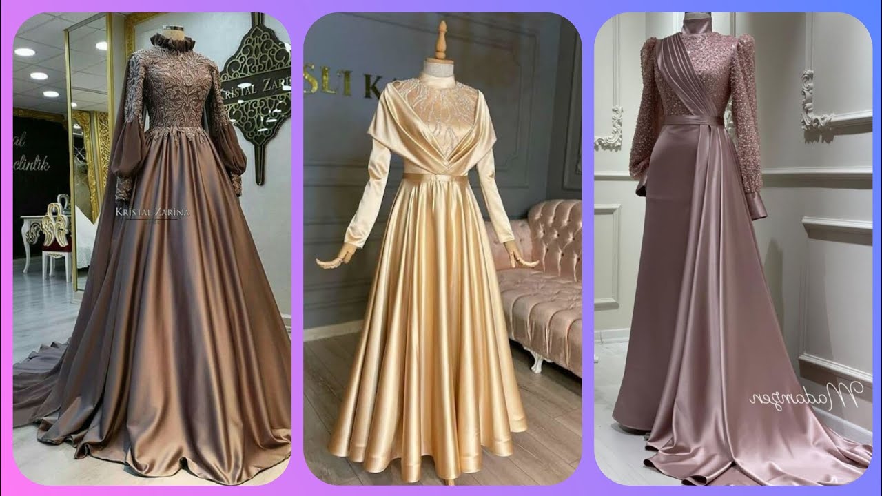 Stylish Silk Maxi Designs|| Long Frock || Evening Gown - YouTube