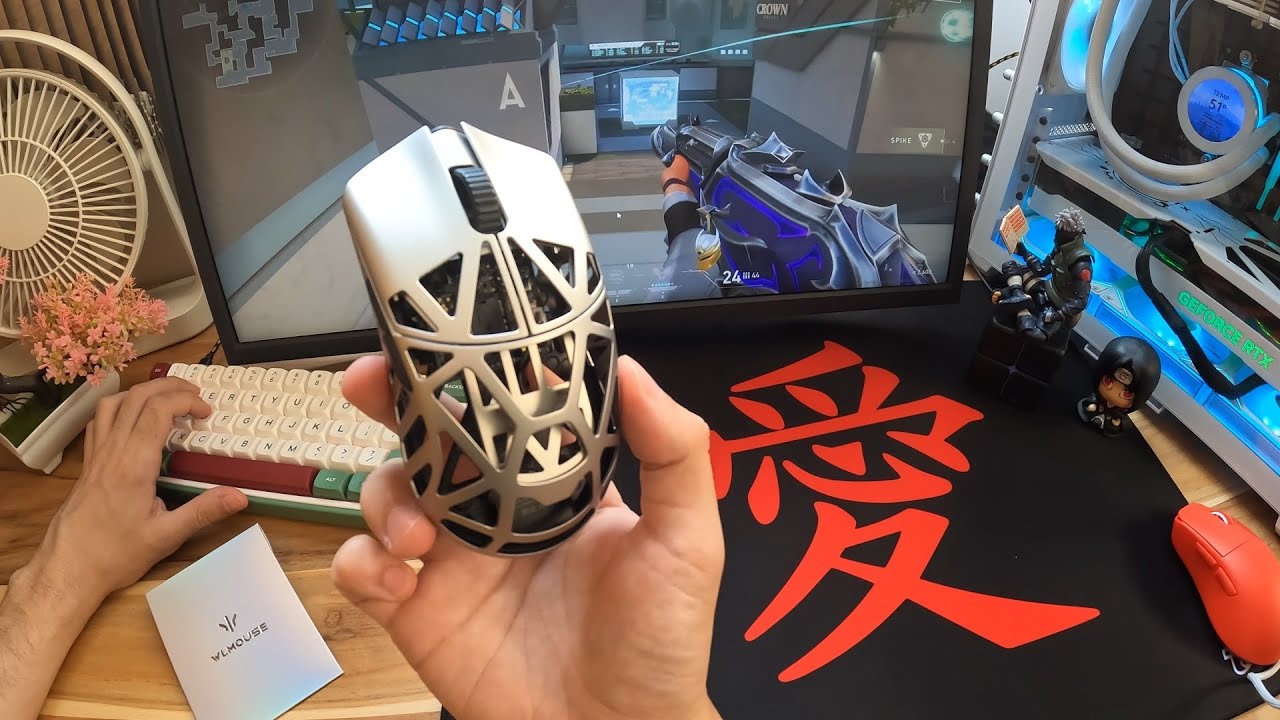 Testando o Mouse Feito de Metal Magnésio, Extremamente Leve - WLMouse ...