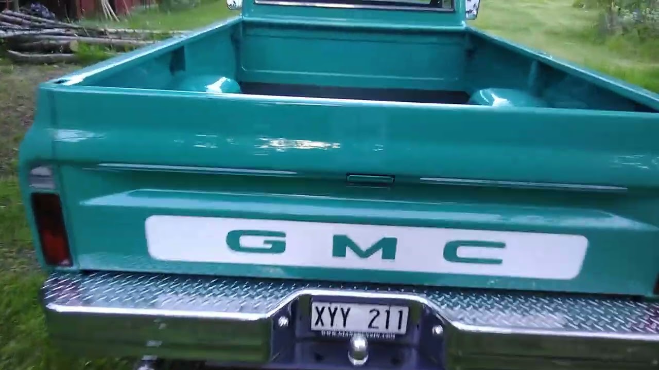 1972 gmc ,super custom , 307 , manual three on the tree.original - YouTube
