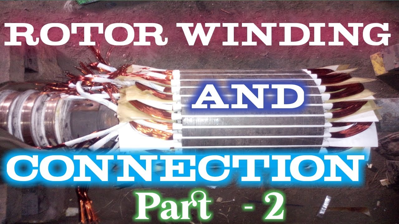 Slip ring motor rewinding,rotor winding 18 Hp 960 rpm,36 slots rotor ...