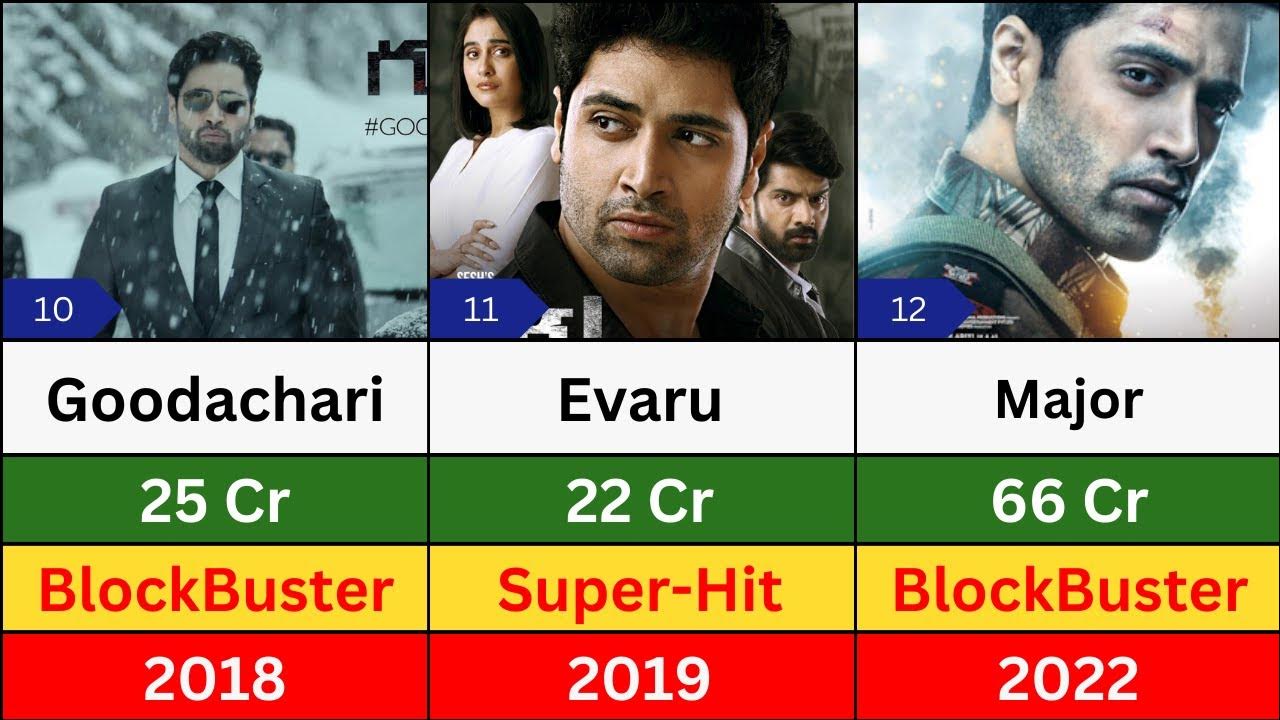 Adivi Sesh Hits and Flops | Movies List - YouTube