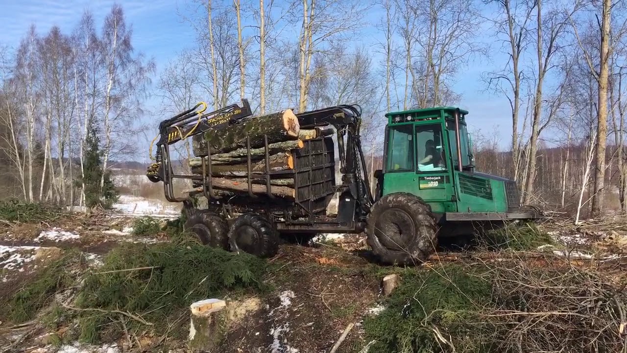 Timberjack 1010b Ēdole 5 - YouTube
