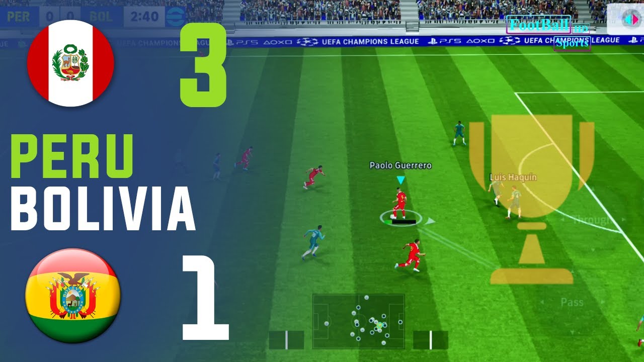 PERU vs BOLIVIA [3-1] HIGHLIGHTS | Video Game Simulation and Recreation ...