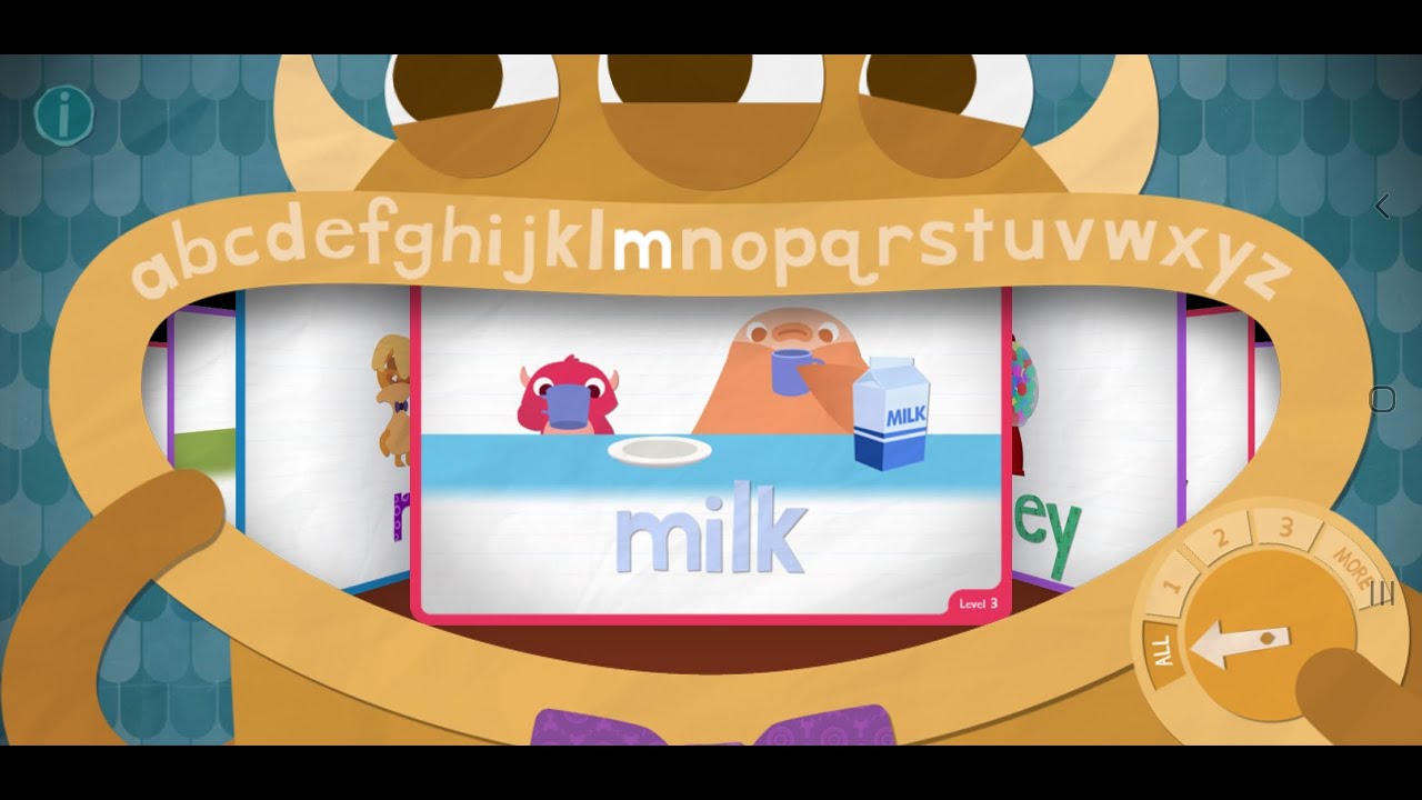 Letter M - MILK | Endless Reader | Sight Words | Originator Games - YouTube