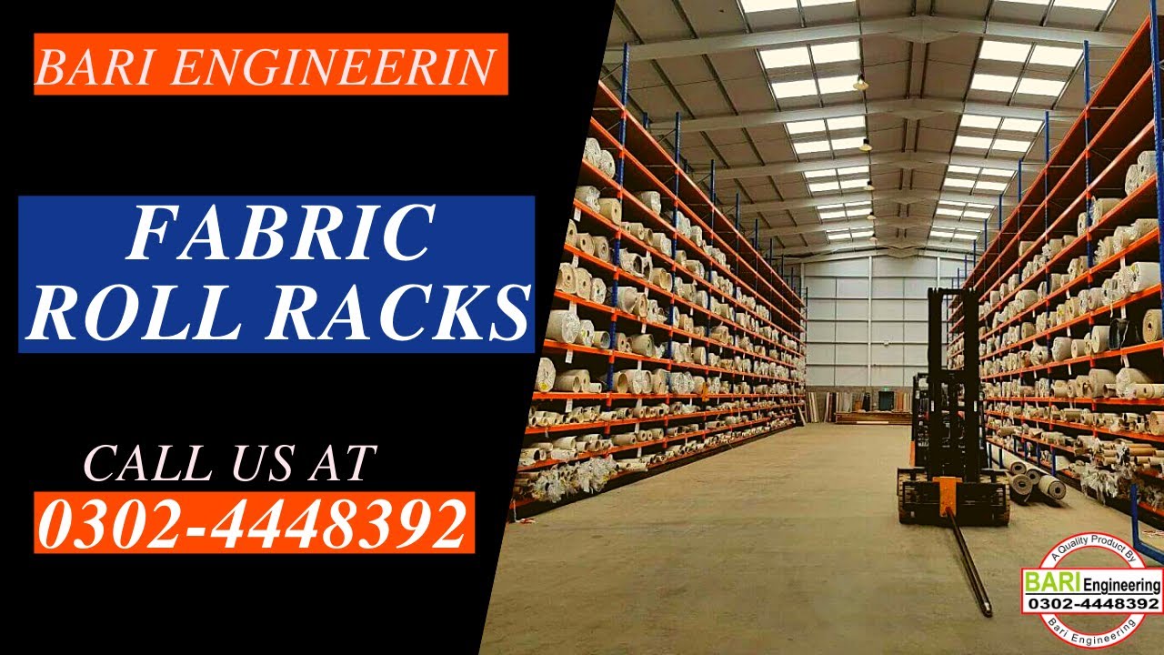Fabric Roll Racks | Textile industrial Racks | Warehouse Racks | Bari ...