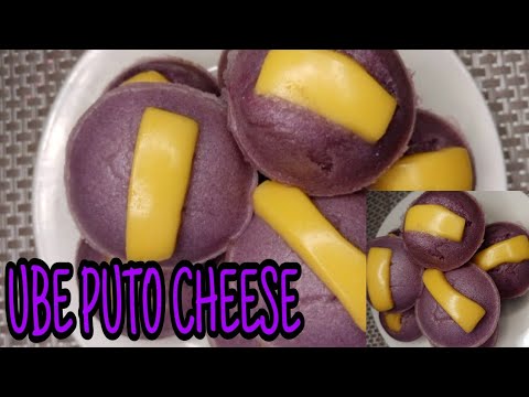 HOW TO MAKE UBE PUTO CHEESE || PUTO CHEESE RECIPE || MJ NALANGA - YouTube