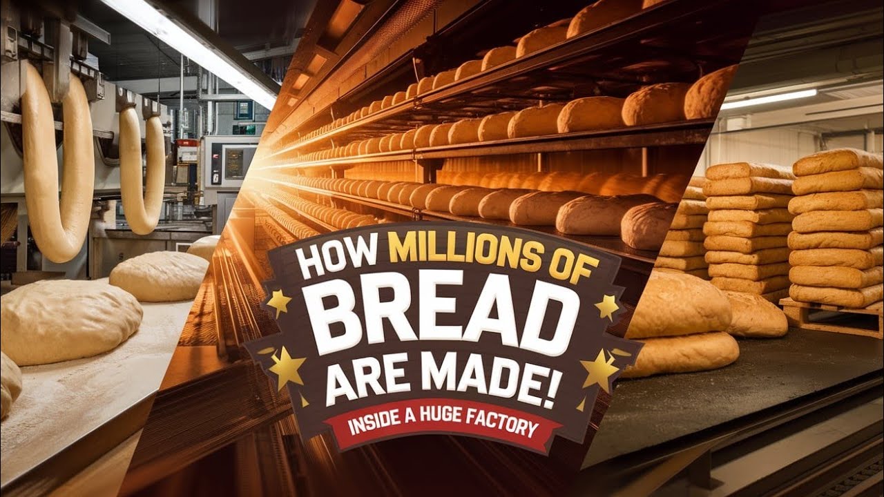 How Bread Is Made in Factory: How Millions of Bread Are Made #bread# ...