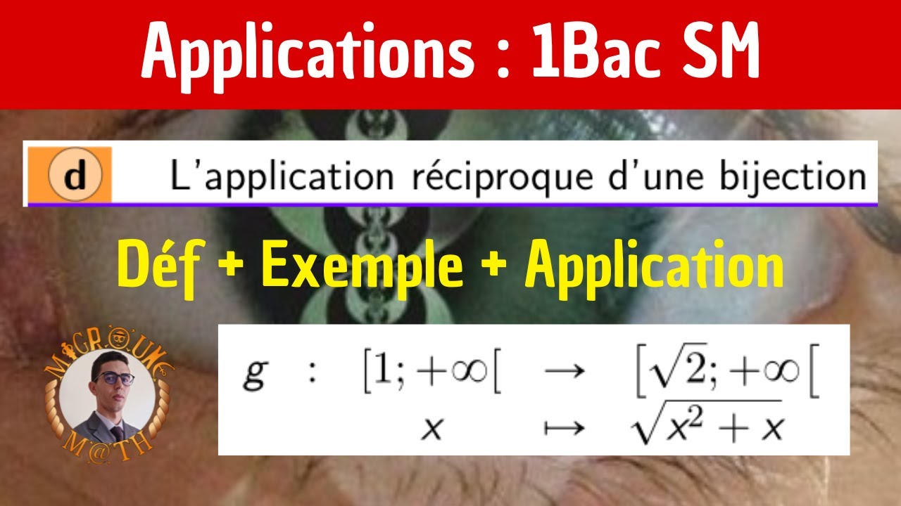 Application réciproque d’une bijection — Les applications — 1 BAC SM ...