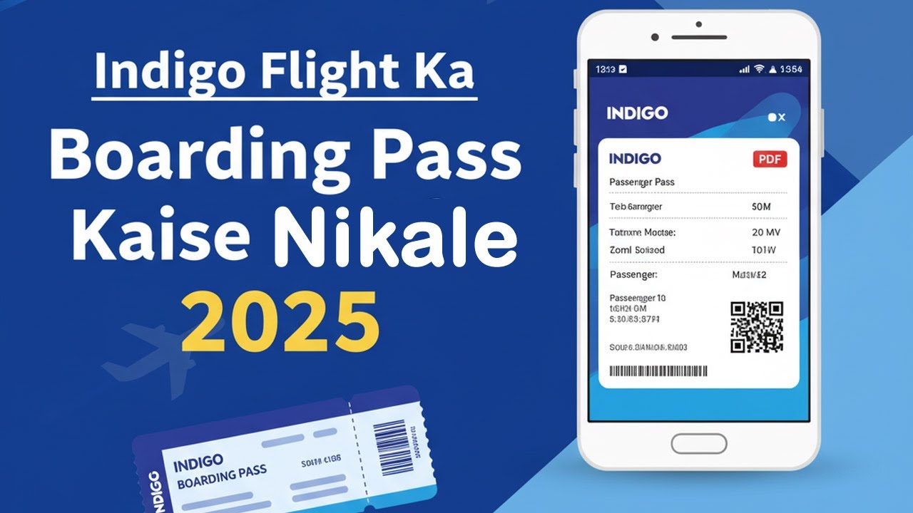 Indigo Flight Boarding pass download| Web check-in process - YouTube