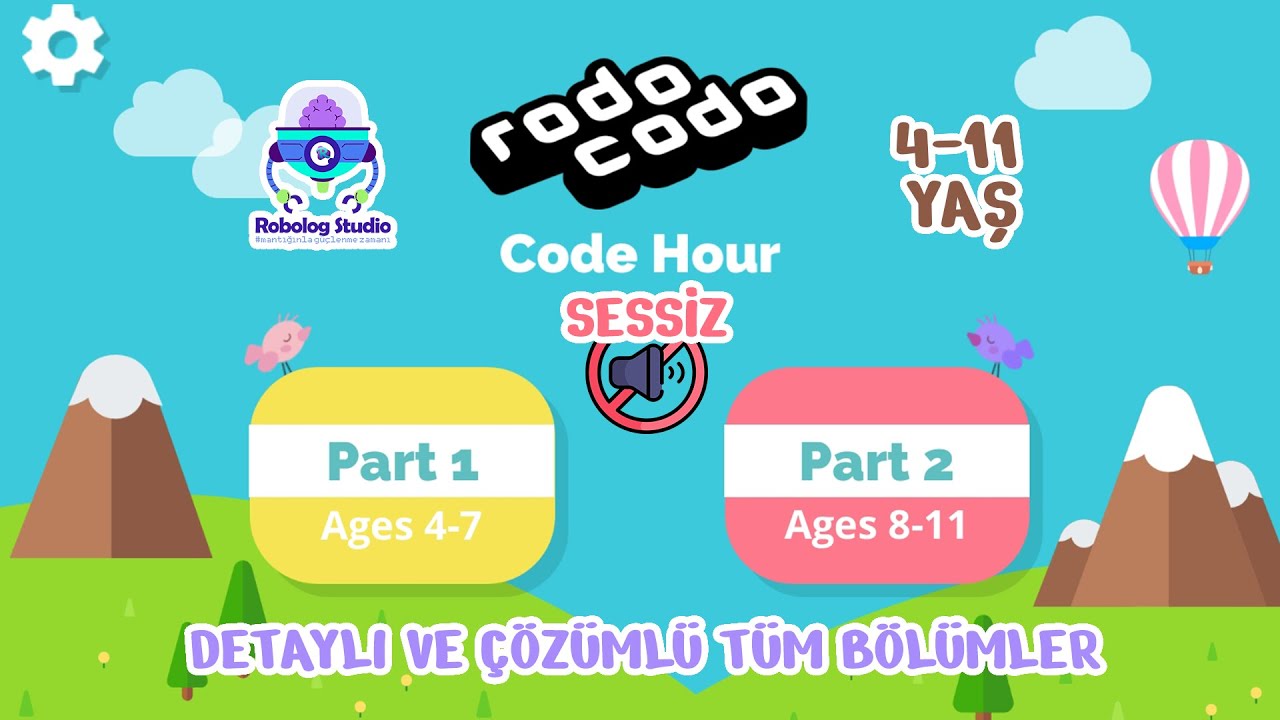 Rodocodo ile Kodlama (Code Hour): Temel İlk Adımlar! / Çözümlü {/Sessiz ...