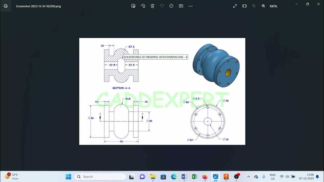 Fusion 360: Practice Exercise 4 a (Pattern Command , Revolve command) - YouTube