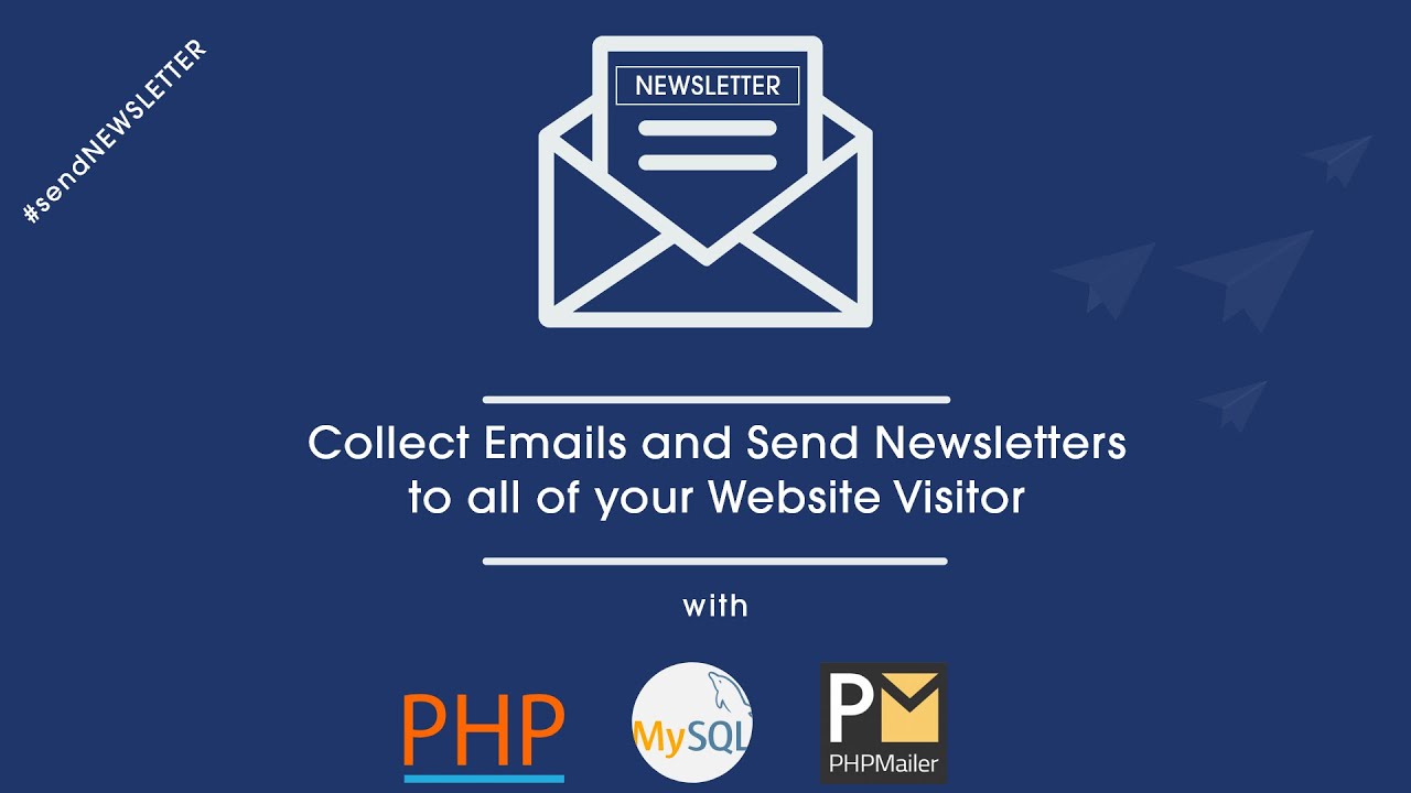 Add Newsletter, Job Alert feature into your Website - YouTube