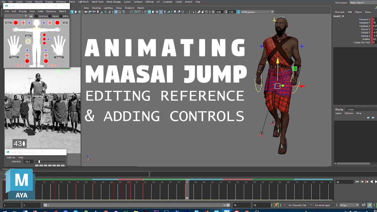 Animating a MAASAI JUMP part 01 - YouTube