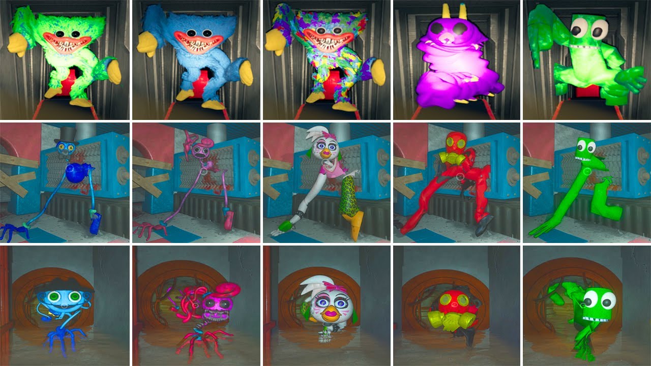 POPPY PLAYTIME MOD ALL JUMPSCARES (Mommy Long Legs,Among Us,Baldi's ...