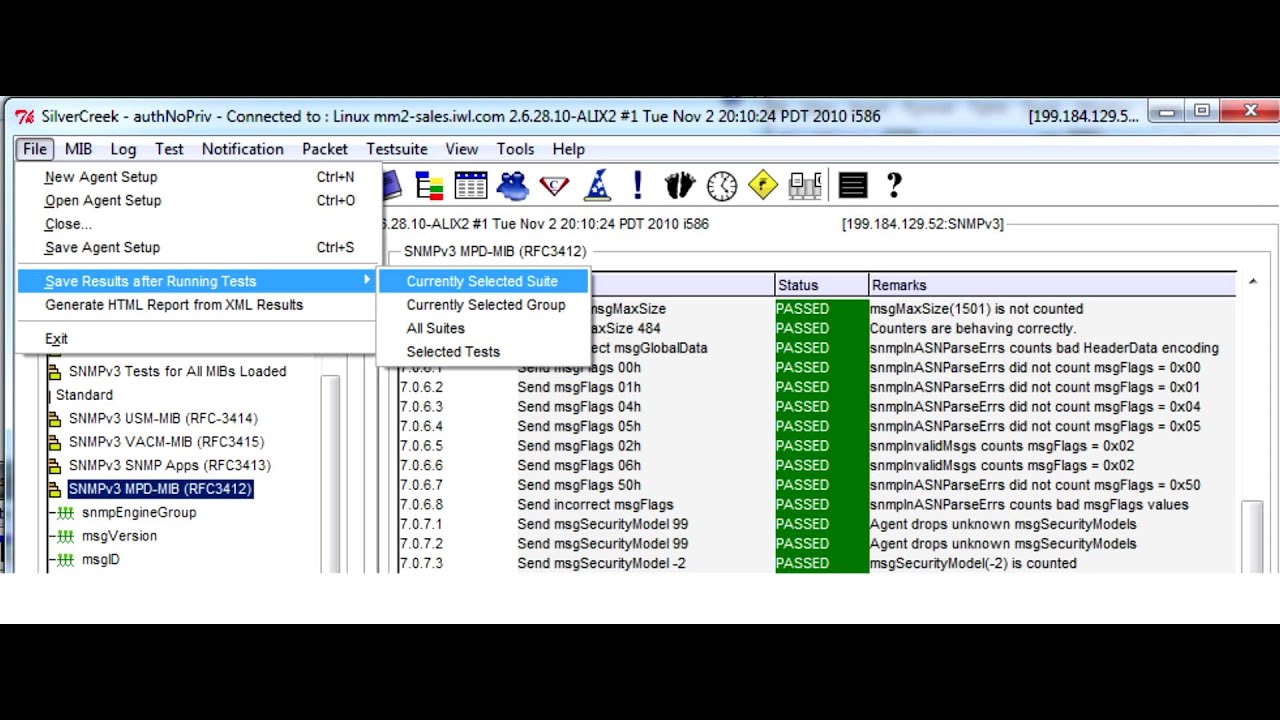 How to Quick Save SNMP Test Results | SilverCreek SNMP Tester - YouTube