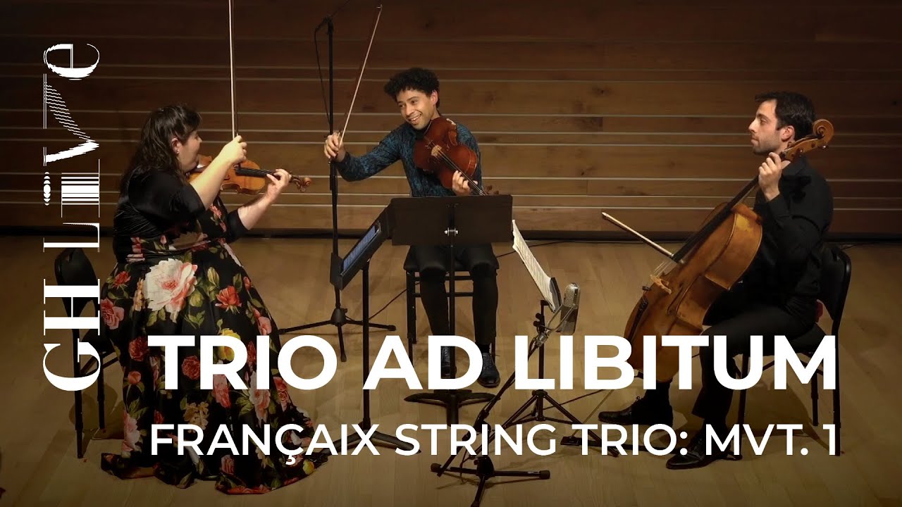 Trio Ad Libitum: Françaix String Trio - Mvt. 1 - YouTube
