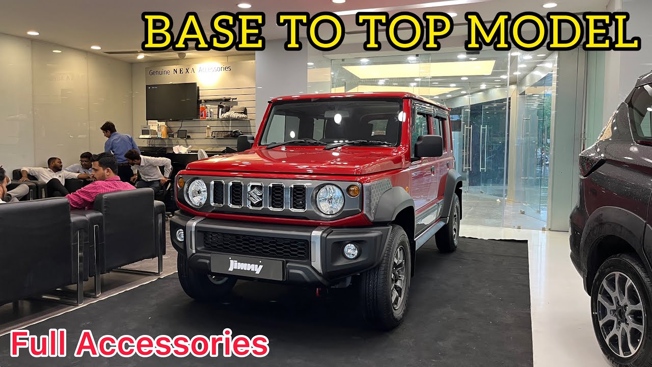 Maruti Suzuki Jimny Base To Top Model 😍 | Company Fitted Accessories ...
