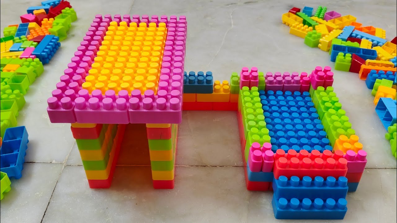 Satisfying DIY House ASMR/ Building Blocks/block game/Lego building fun ...