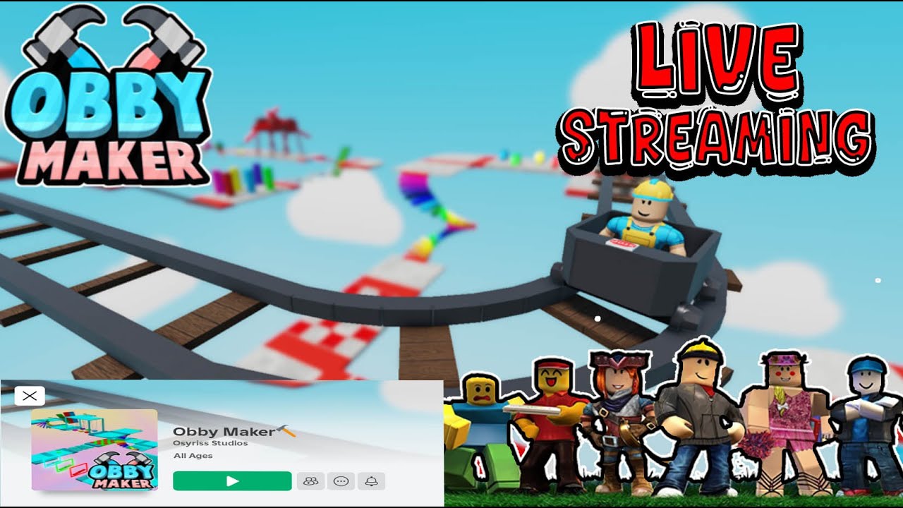 🔴 ROBLOX OBBY MAKER LANGSUNG MASUK AJA KALIAN - YouTube