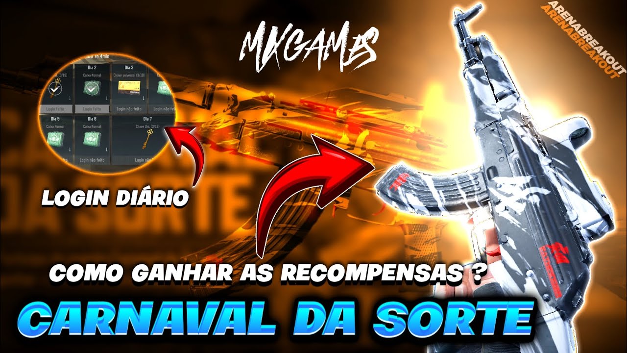 EVENTO CARNAVAL DA SORTE ARENA BREAKOUT S7 TUDO QUE VOCÊ PRECISA SABER #SkinReward - YouTube