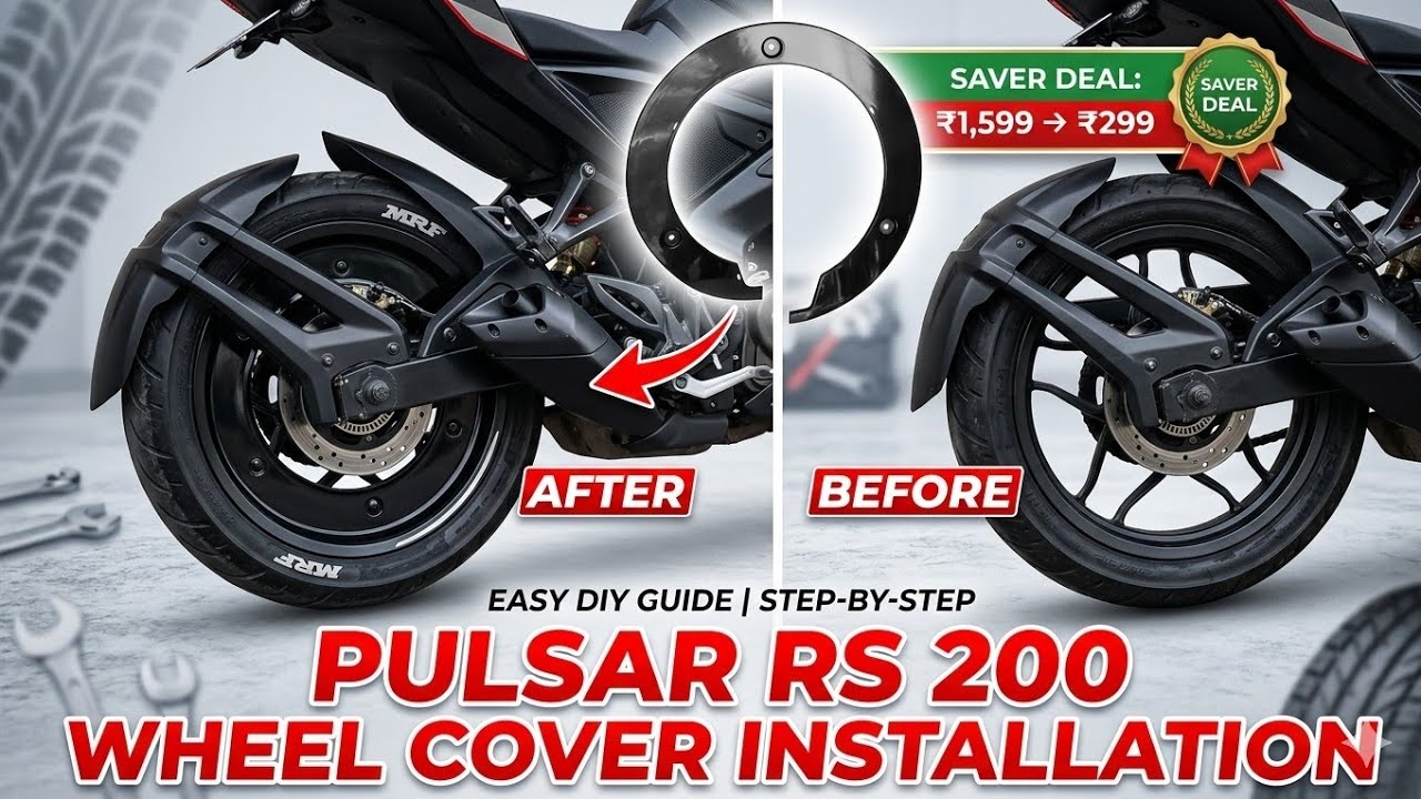Pulsar RS 200 wheel cover installation/ RS Rider Sarkar - YouTube