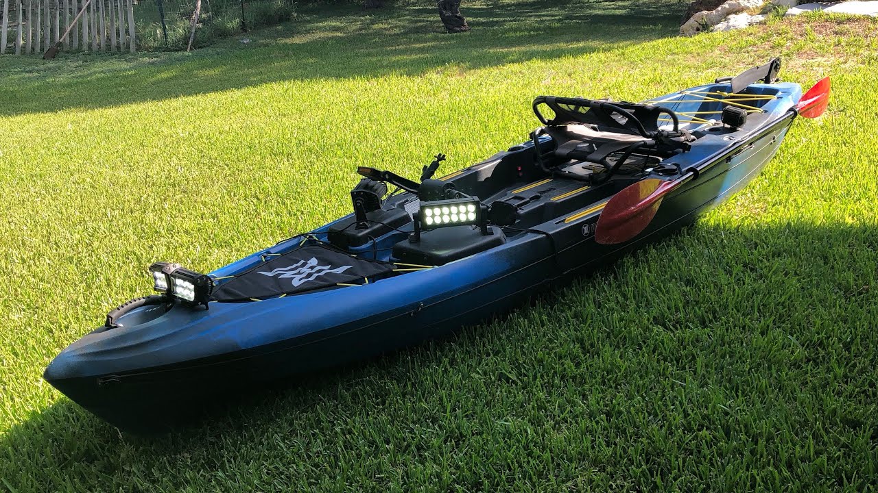 Modded Kayak Review - 2017 Perception Pescador Pilot Drive - YouTube