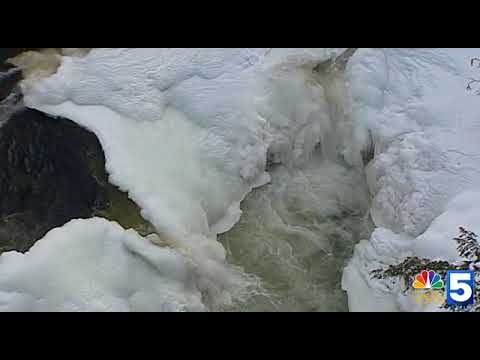 Check out the awesome frozen falls at Ausable Chasm - YouTube