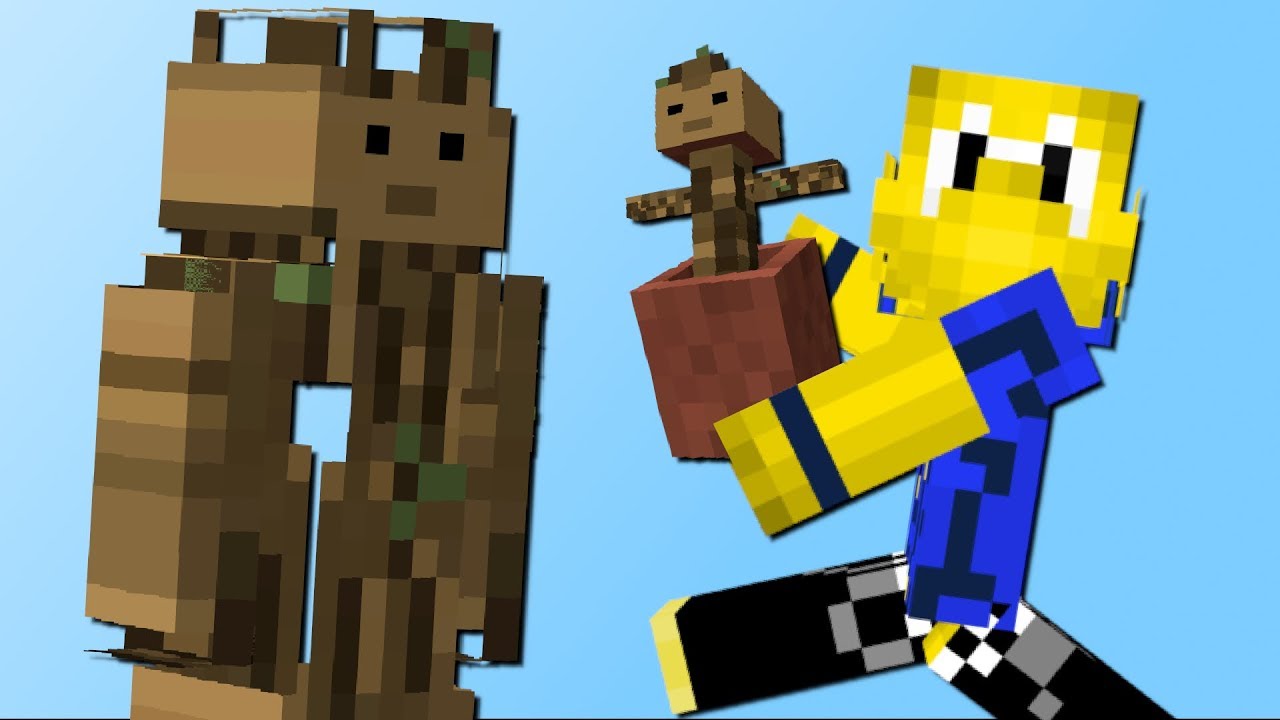 Groot in Minecraft! (Guardians of the Galaxy) - YouTube