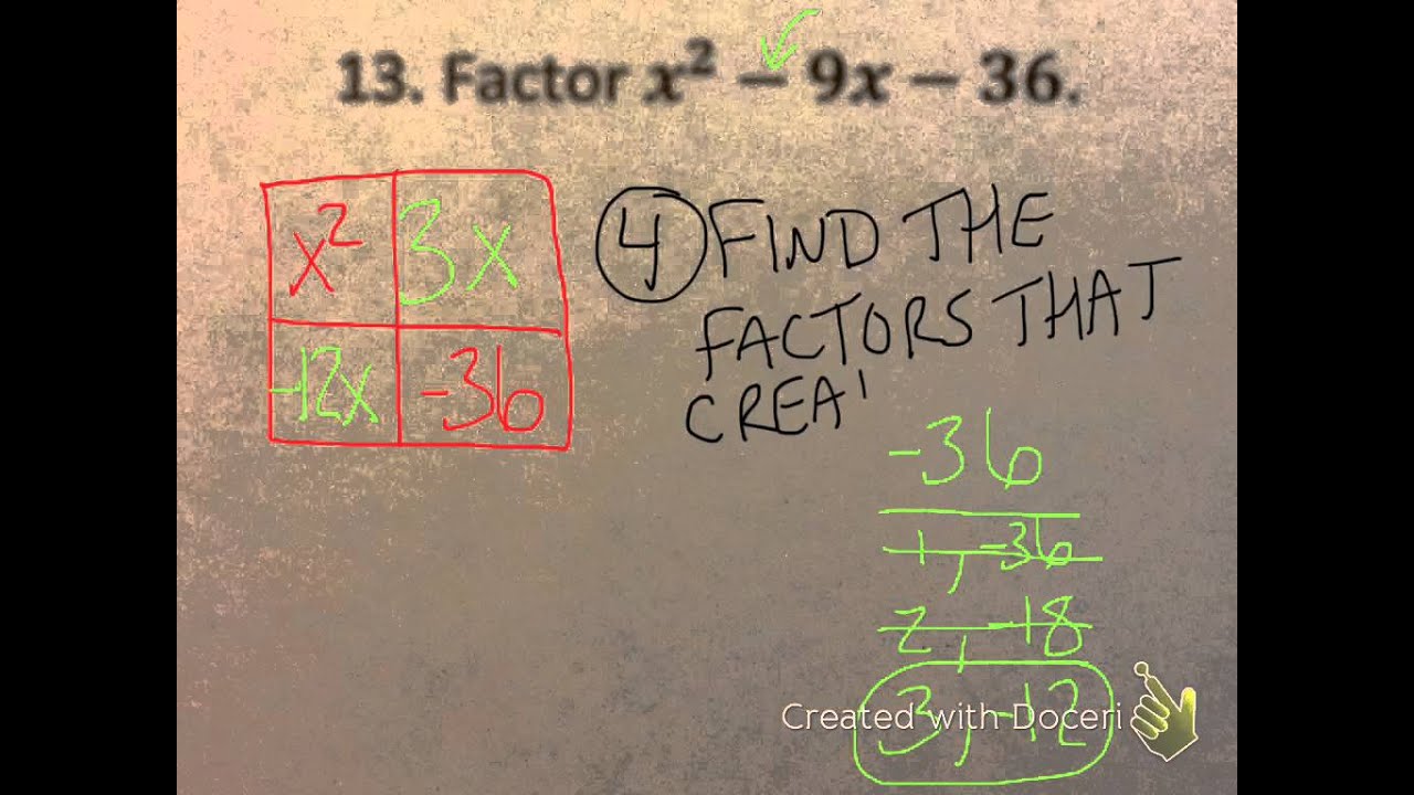 Intermediate Algebra Unit 3 Practice Test #13 - YouTube