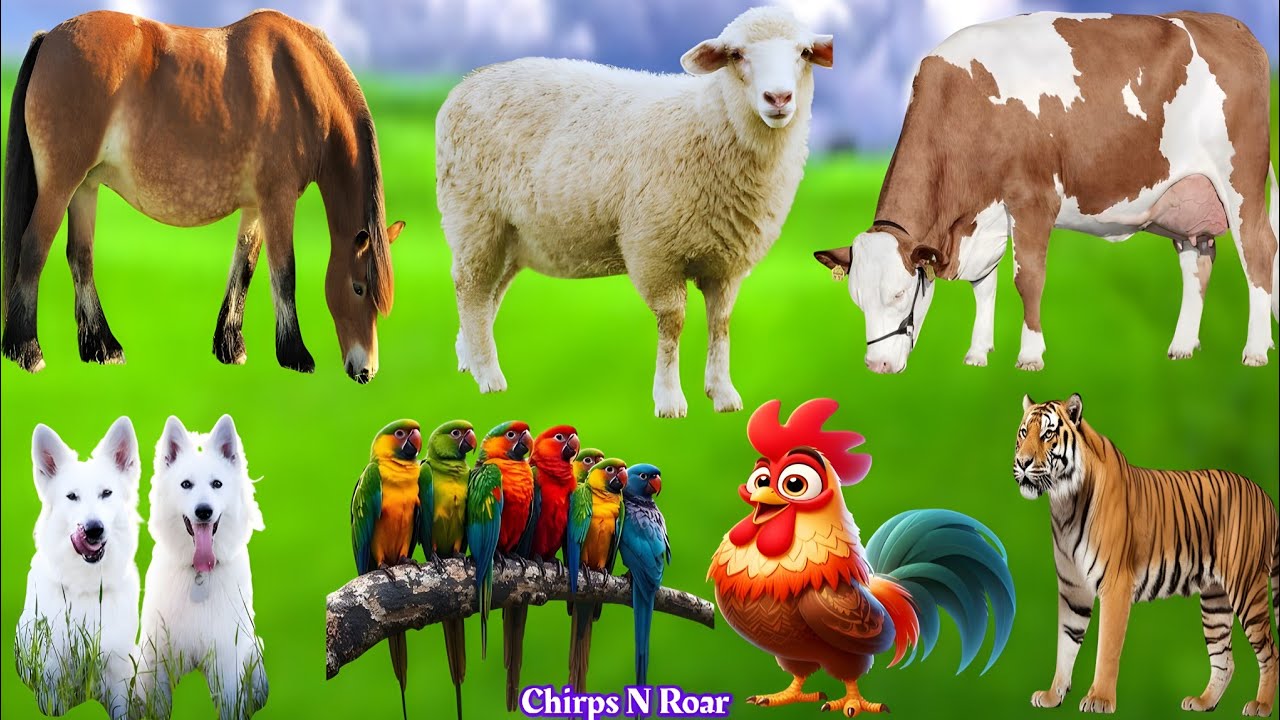 Top Animal Sounds Compilation – Cute Bird, Farm & Wildlife Animals ...