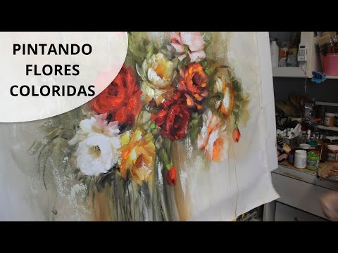 Pintando flores coloridas - YouTube
