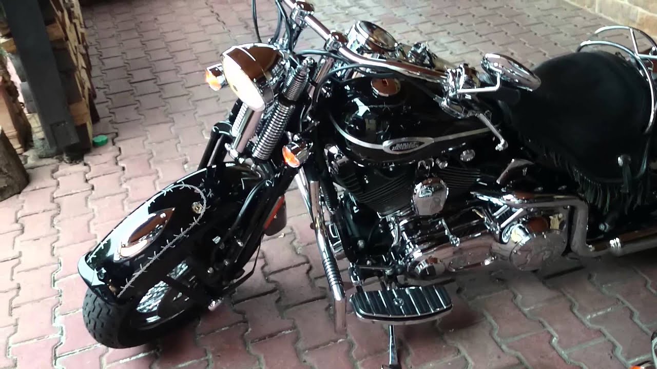 2005 Harley Davidson Heritage Springer FLSTS Sound POW MIA - YouTube