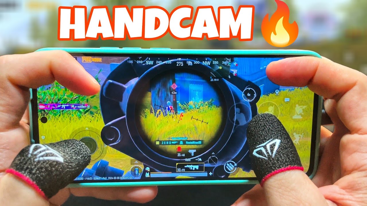 Best Handcam đŸ”¥ Gameplay Pubgmobile Solo Vs Squad 4 Fingers Gyroscope Zeno Youtube