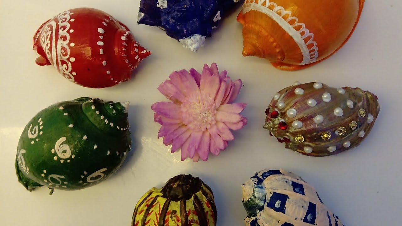 shell painting at home - YouTube