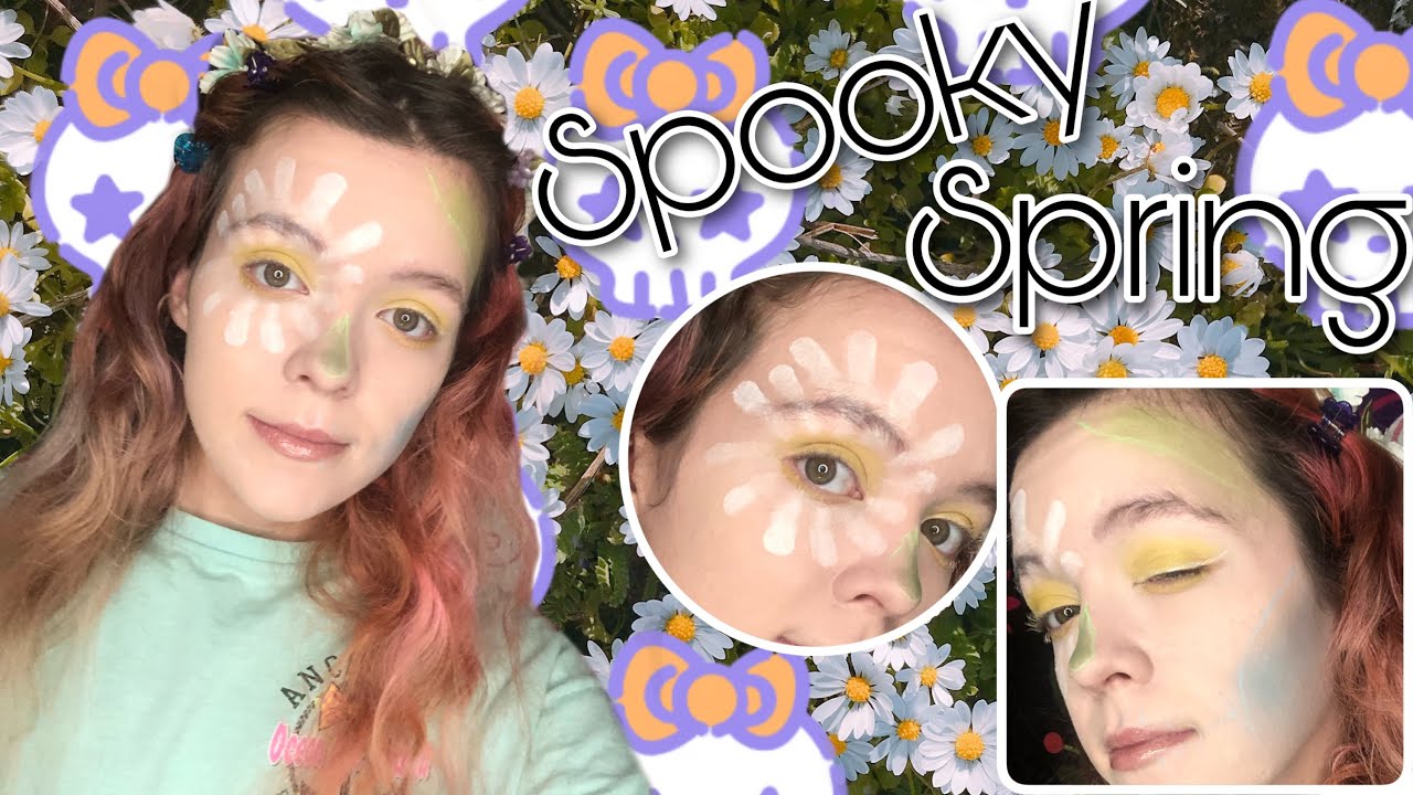 Spooky Spring 🌸🌼 #makeupmondays - YouTube