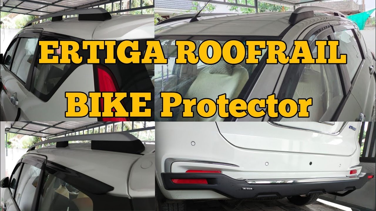 ERTIGA ROOFRAIL & REAR BIKE PROTECTOR INSTALLED........ # ...