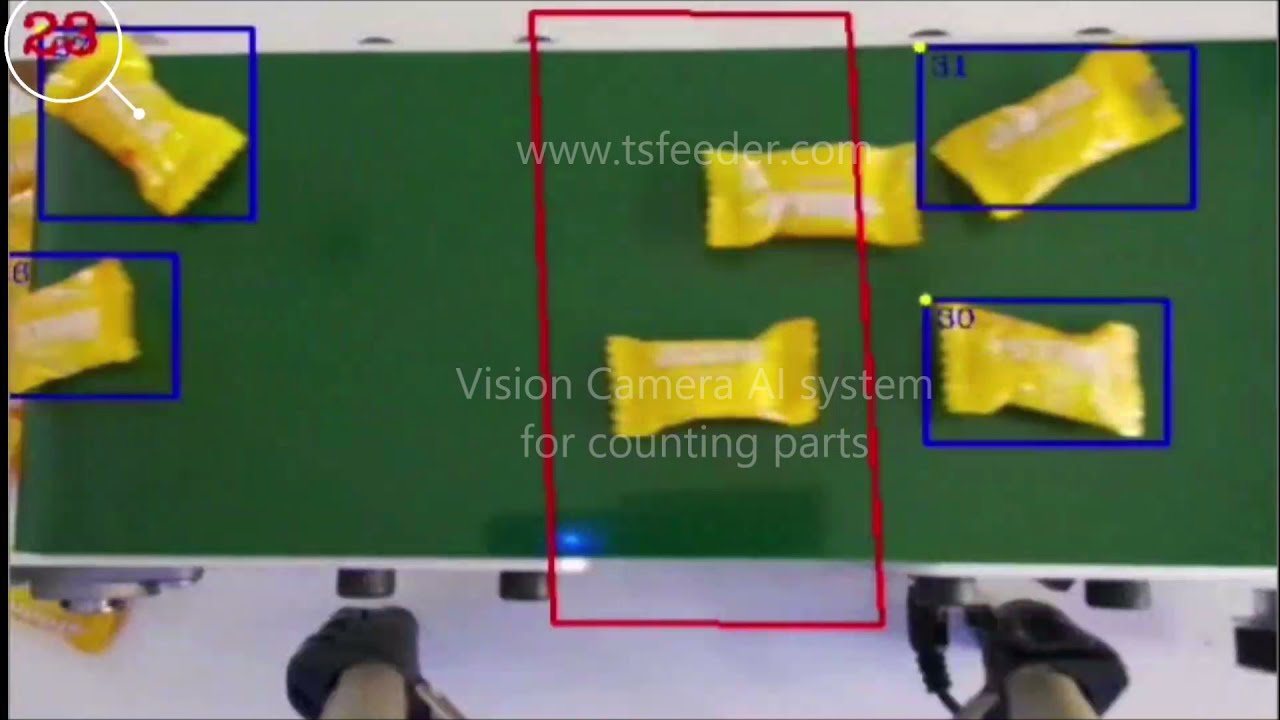 AI Camera Part counting from TSFeeder (THAILAND) เครื่องนับจำนวนชิ้นงาน ...