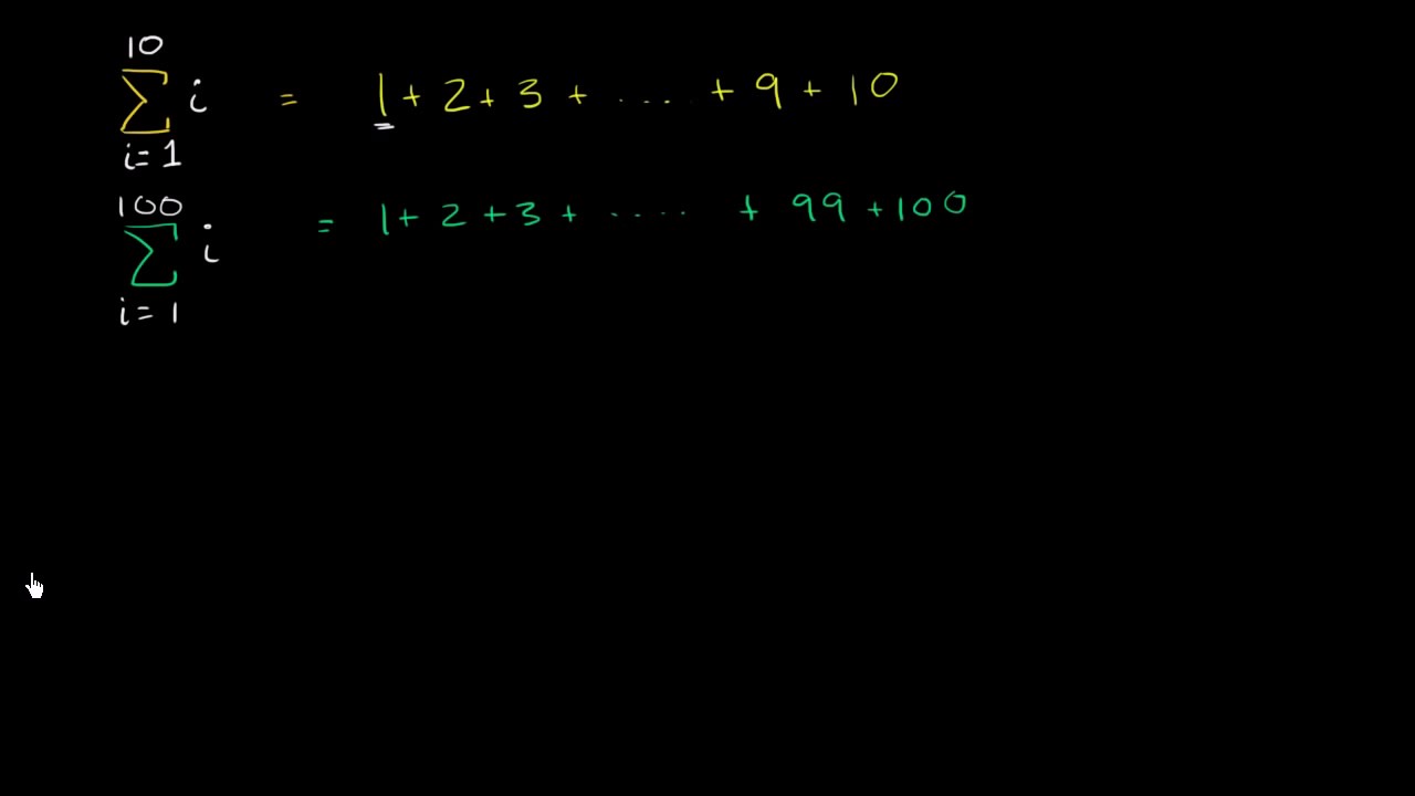 Sigma notation for sums | Sequences, series and induction | Precalculus ...