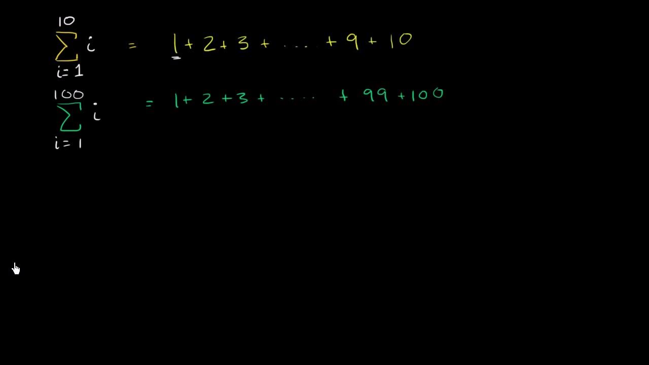 Sigma notation for sums | Sequences, series and induction | Precalculus ...