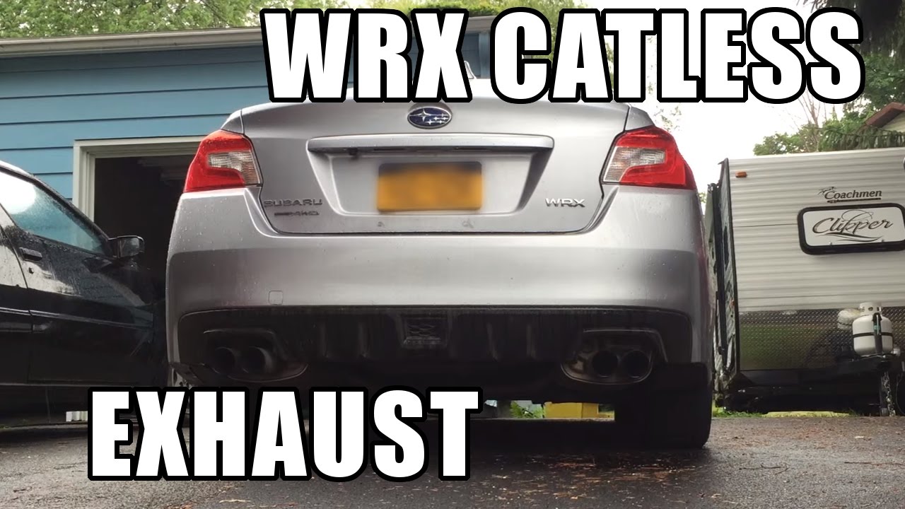 2015 Subaru WRX ETS Catless J-Pipe Stock Exhaust - YouTube