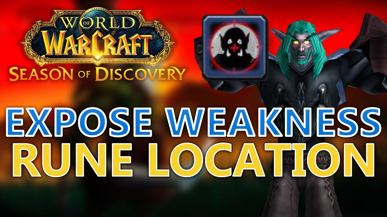 Expose Weakness Rune Location | Hunter Phase 2 | Season of Discovery ...
