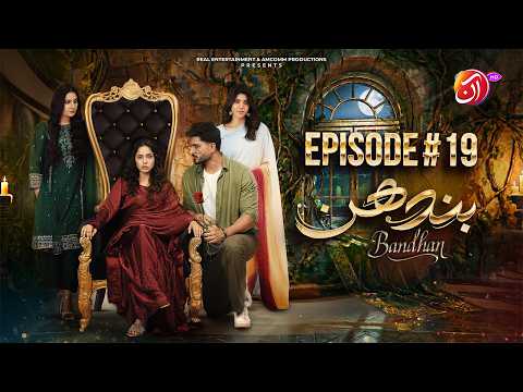 Bandhan | Episode 19 [Eng Sub] Sukaina Khan, Omer Shahzad, Aiman Zaman, Aan TV, New Pakistani Dramas