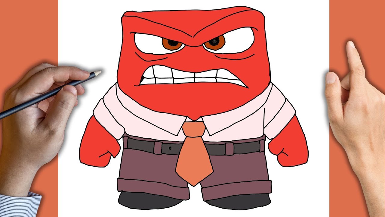 How to draw Anger | Inside Out 2 | Step by Step - YouTube