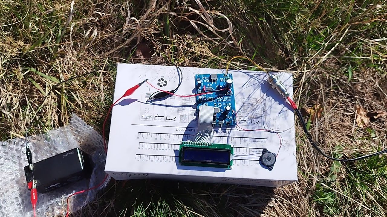 PI metal detector with a frame 1x1 meters - YouTube