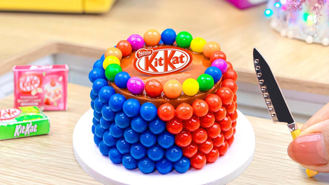 How to Make Tung Tung Tung Sahur Cake🍫🌈Satisfying Baking Miniature Rainbow Cake 🌈 Cake ASMR ...