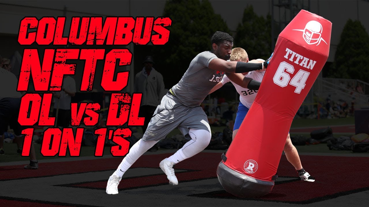 Ohio OL vs DL 1 on 1's | 2014 Nike Football Training Camp - YouTube