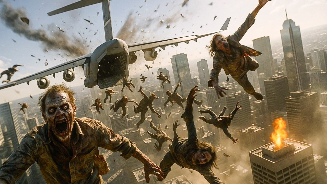 Zombies Outbreak on a Plane | Quarantine 2: Terminal (2011) Zombie ...