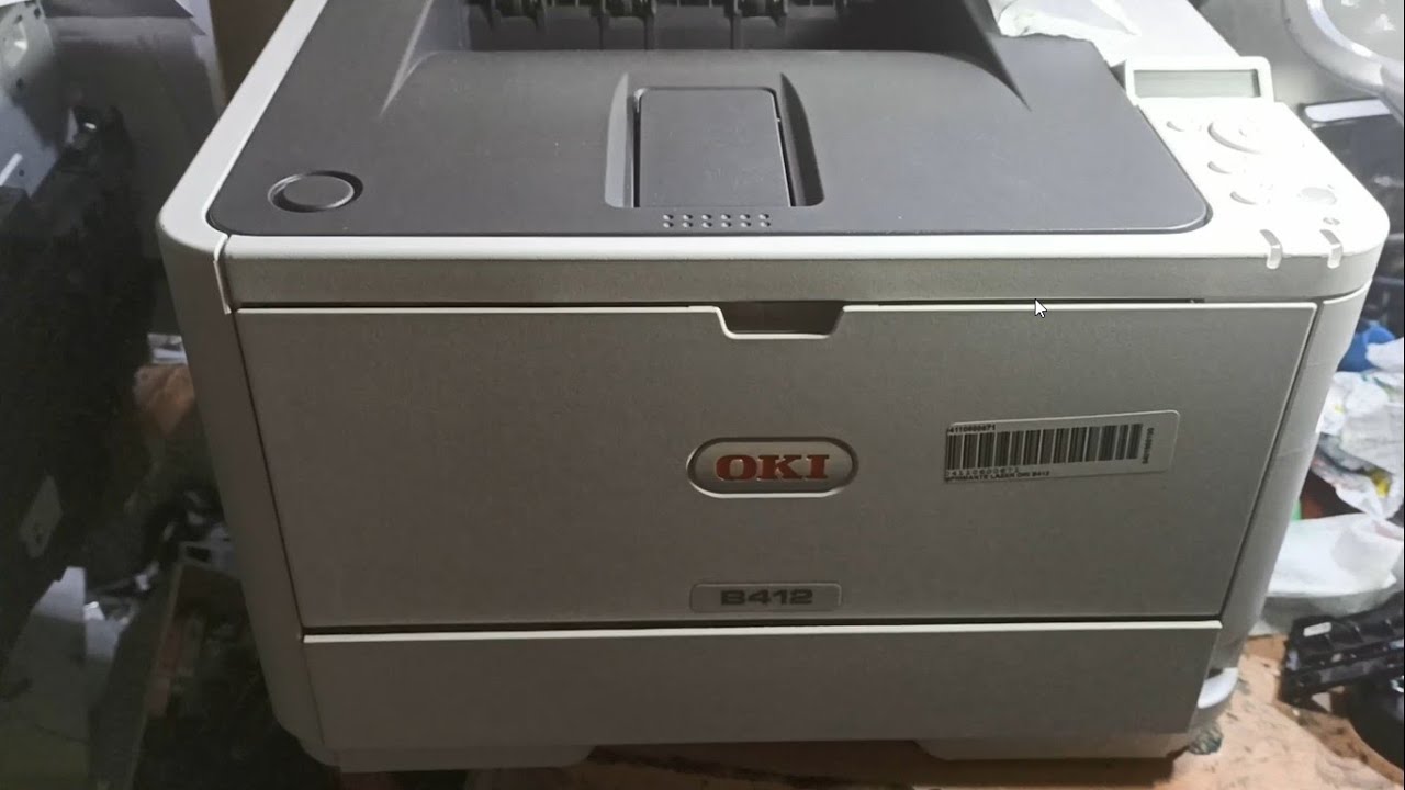 Oki B412 driver install تنصيب تعريفات طابعة - YouTube