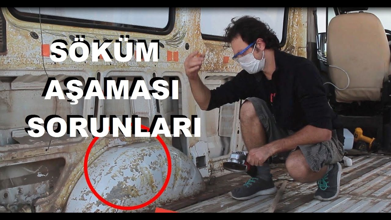 Minibüsten Karavana (Döşeme Sökümü, Pas Temizleme ve Boyama) Karavan ...