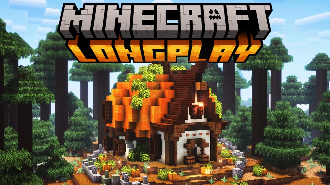 Building a Giant Pumpkin House - Minecraft Longplay (No Commentary ...